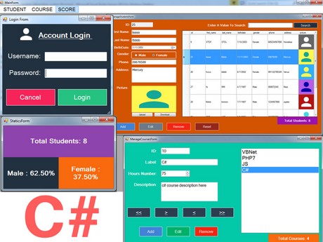 VB.Net Students Information Management System Source Code