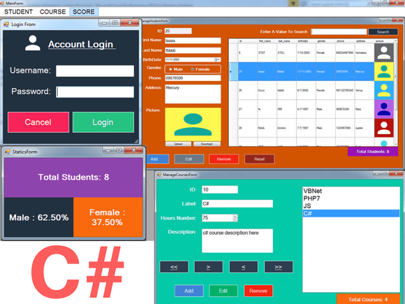 Java Contact Information Management System Source Code 