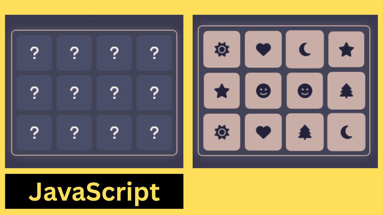 JavaScript Memory Game Source Code