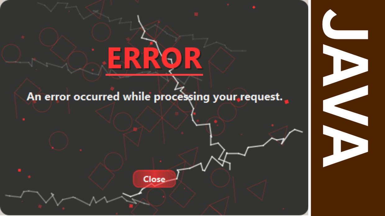 Java - 7 Error Message Dialogs