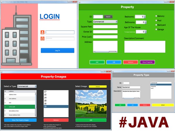 Java Real Estate Management System