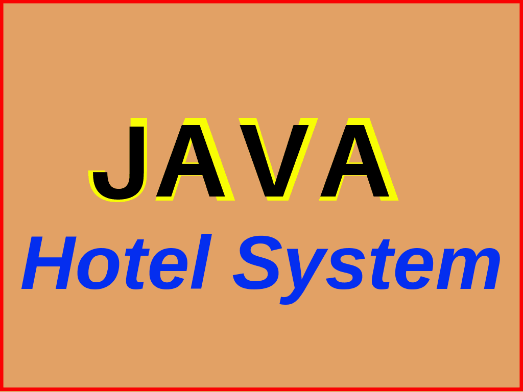 Java Hotel Management System Source Code