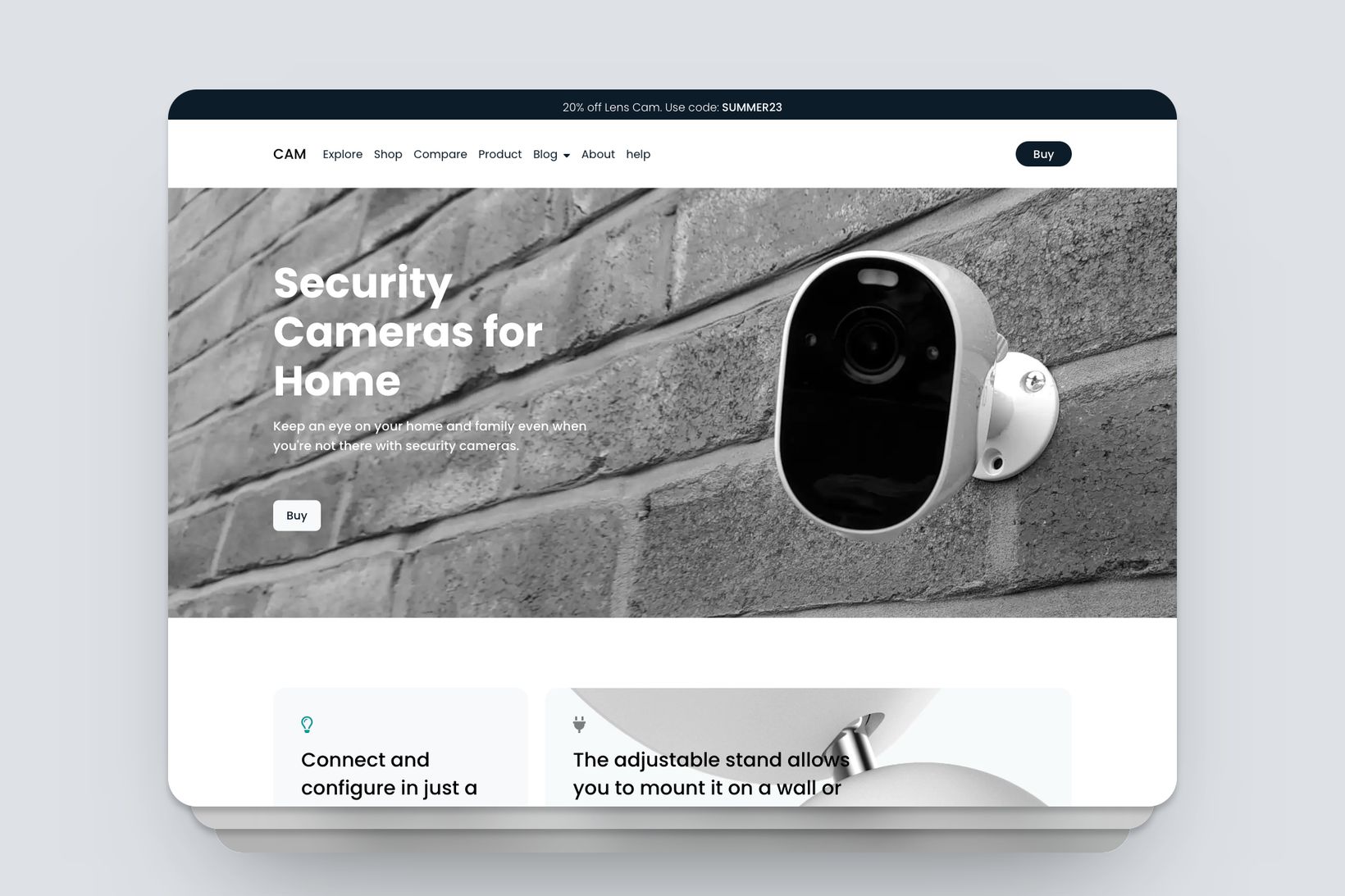 Cam — CCTV Website Templates Blocs