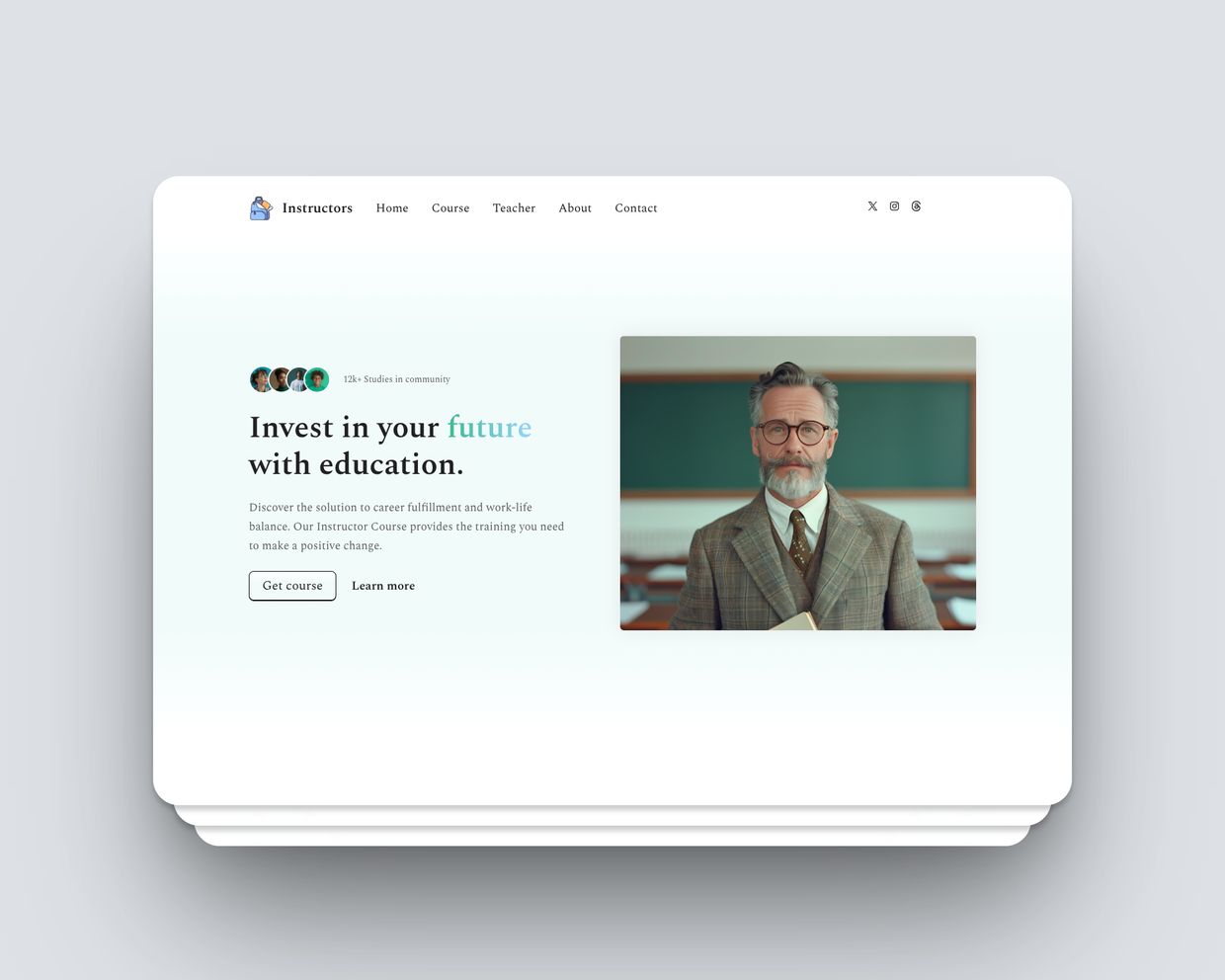 Instructors — Online Courses Website Templates Blocs Website Builder