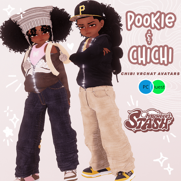 ChiChi & Pookie ☯︎ | PC & Quest VRChat Avatars