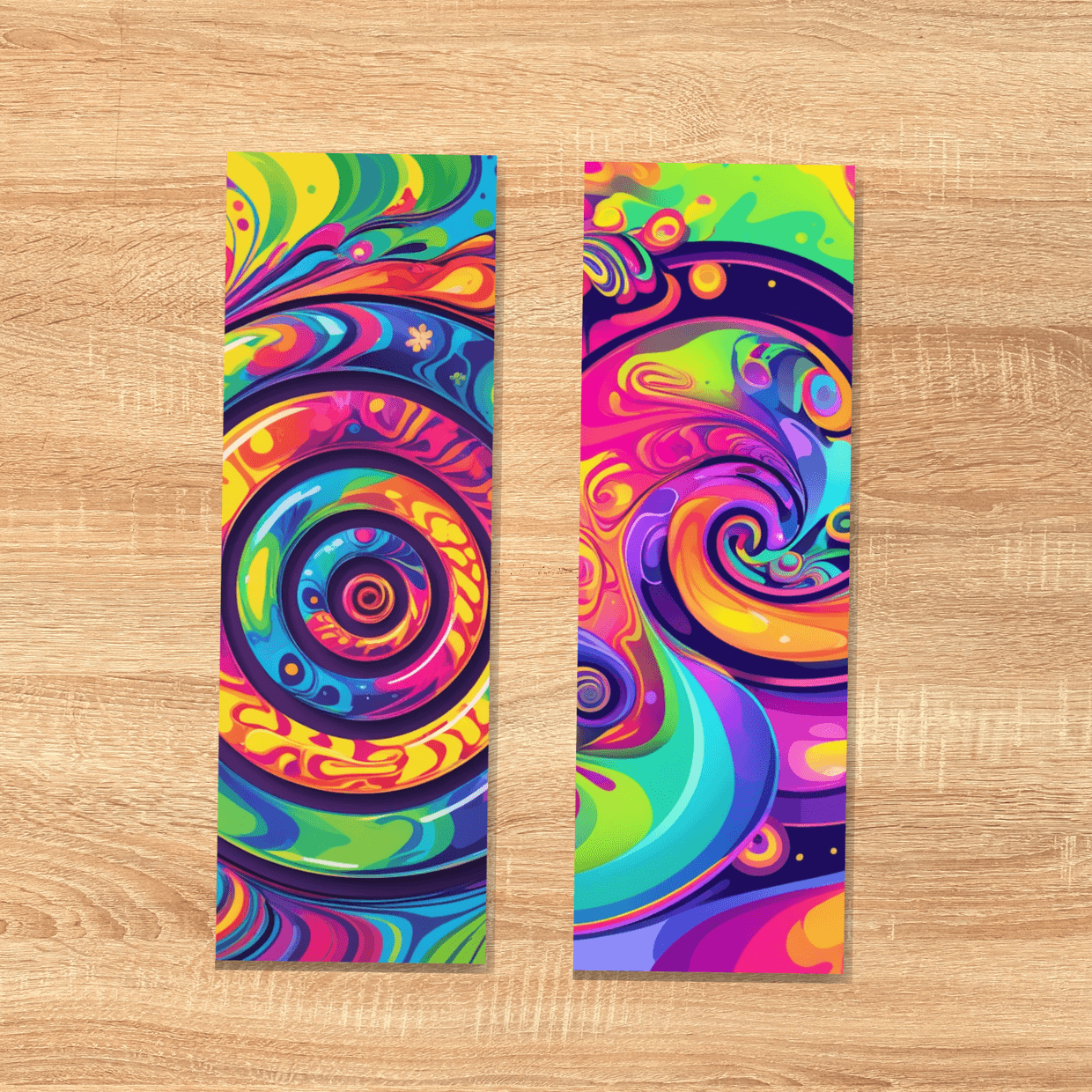 Groovy Psychedelic Printable Bookmarks Set