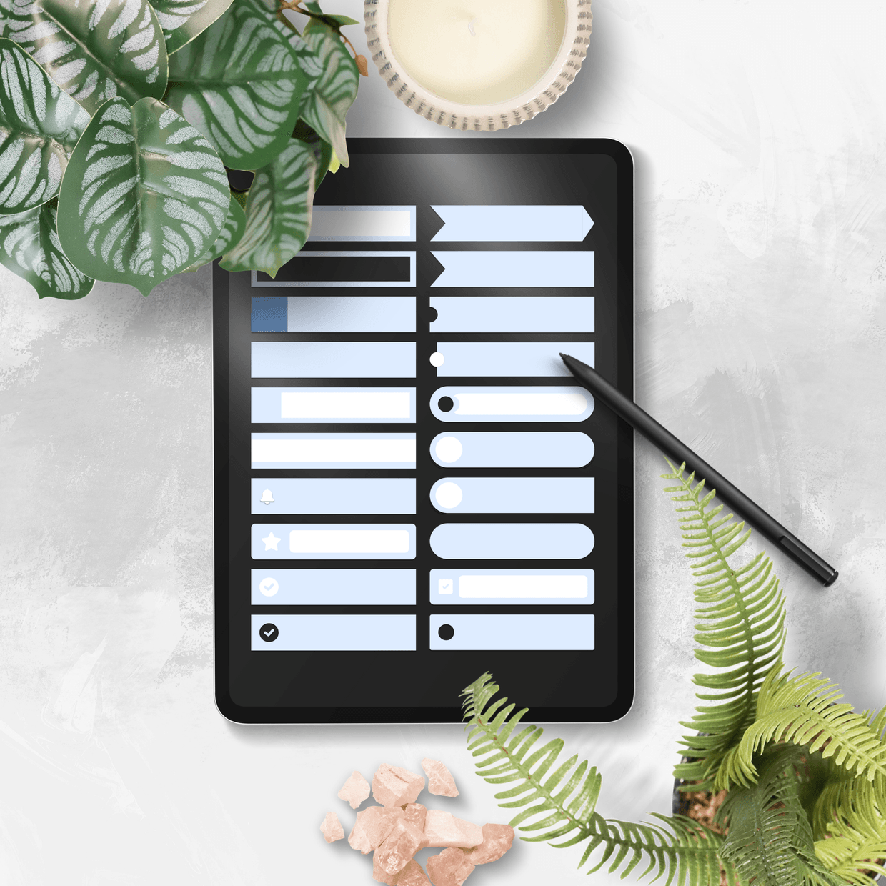 The Calm Planner Kit – Soft Pastel Digital Stickers