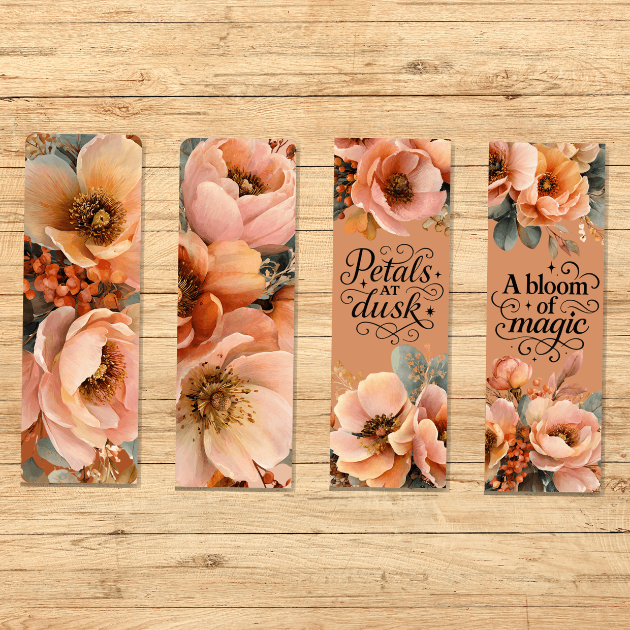 Printable Floral Bookmarks | Autumn Bloom Quotes
