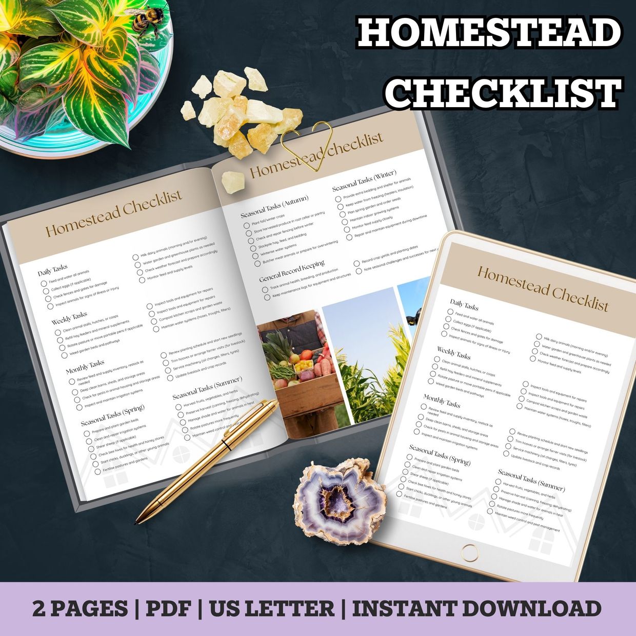Homestead Checklist Printable
