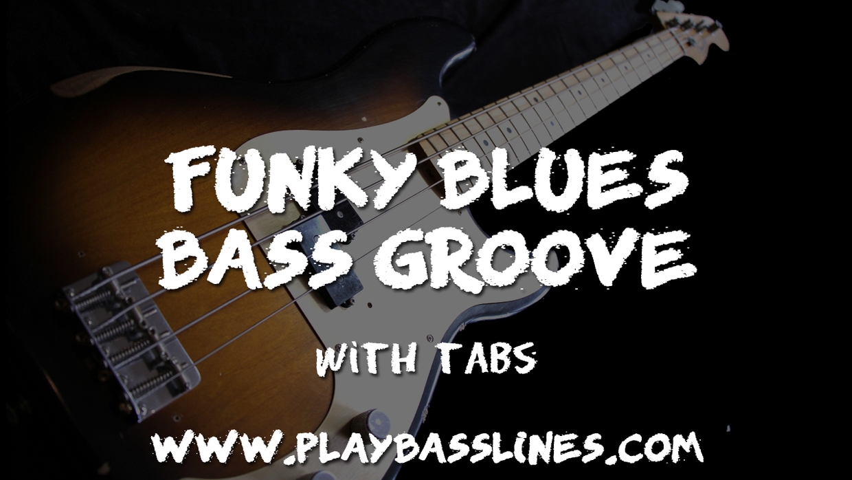 Funky Blues Bass Groove in A (Practice Material)