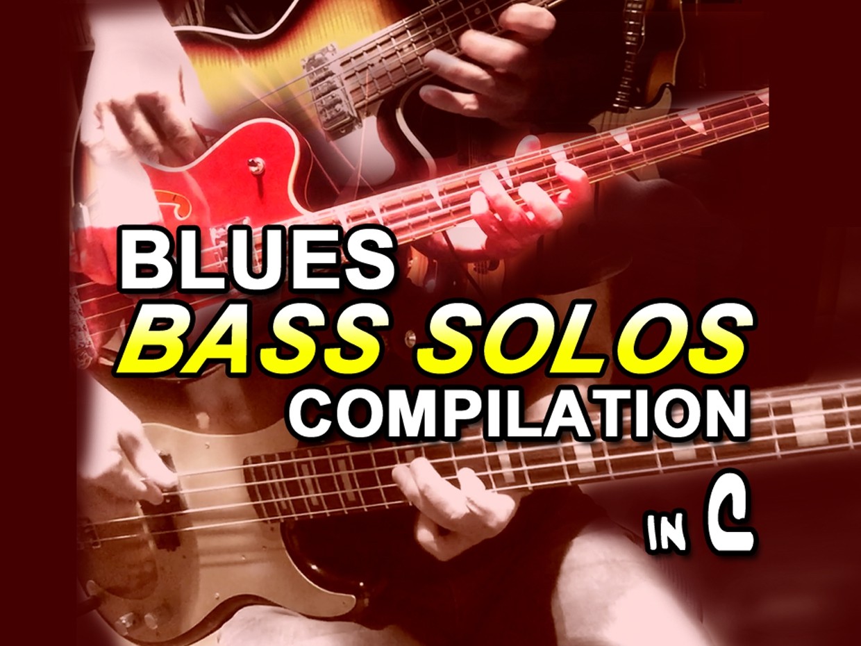 5 Blues Bass Solos in C Compilation