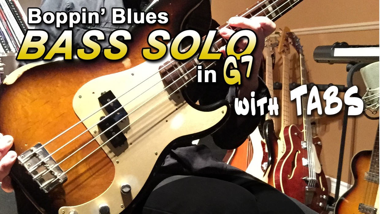 Boppin' Blues Bass Solo in G (Practice Material) - Video, mp3, Guitar ...