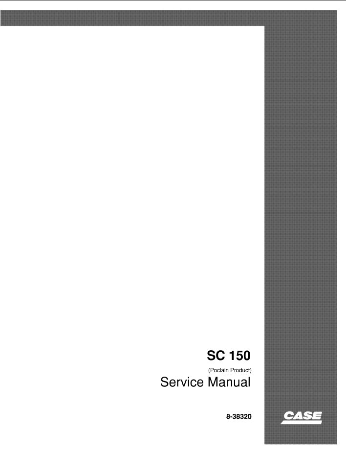 Poclain SC150, SC150K, SC150L (Poclain Product) Crawler Excavator ...