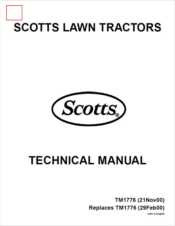 John Deere S1642, S1742, S2046, S2546 Scotts Lawn Trac