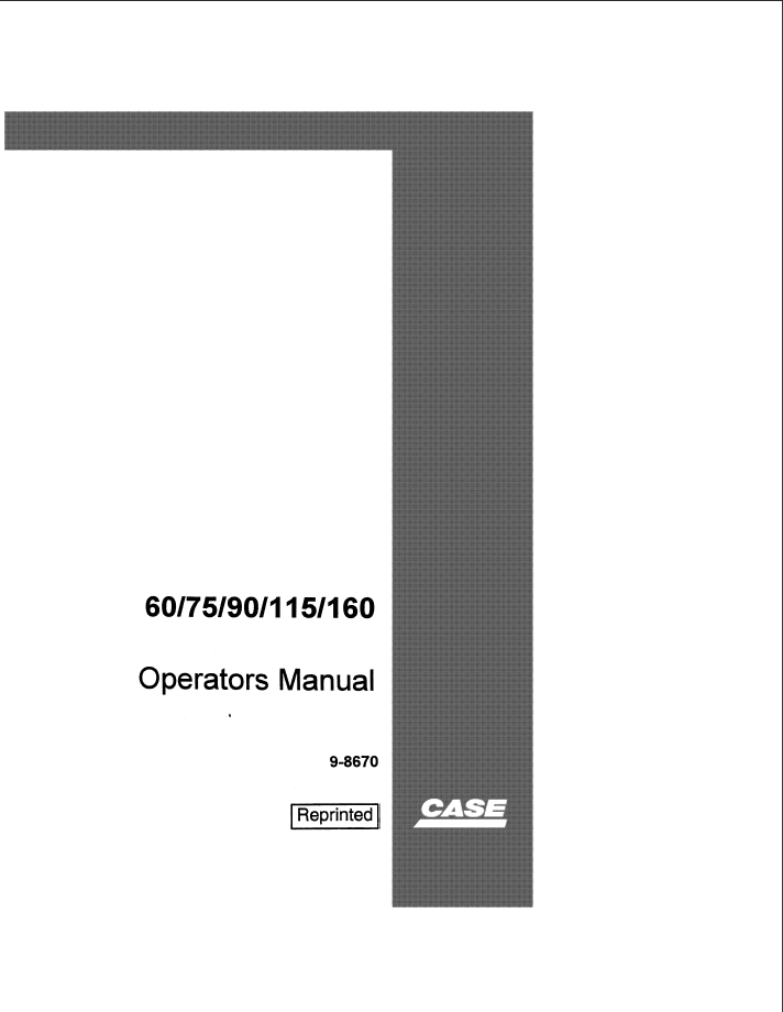CASE Construction Poclain 60, 75, 90, 115, 160 Hydraulic Excavator ...