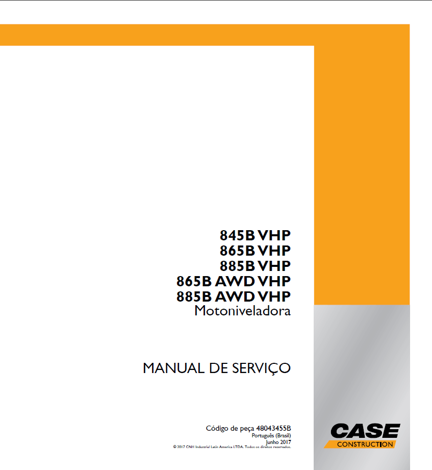 CASE 845B VHP 865B VHP 885B VHP 865B AWD VHP 885B AWD VHP ...
