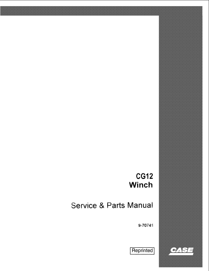CARCO Winch Model CG-12, CG12 Winch for CASE 420, 420B, 420C Service ...