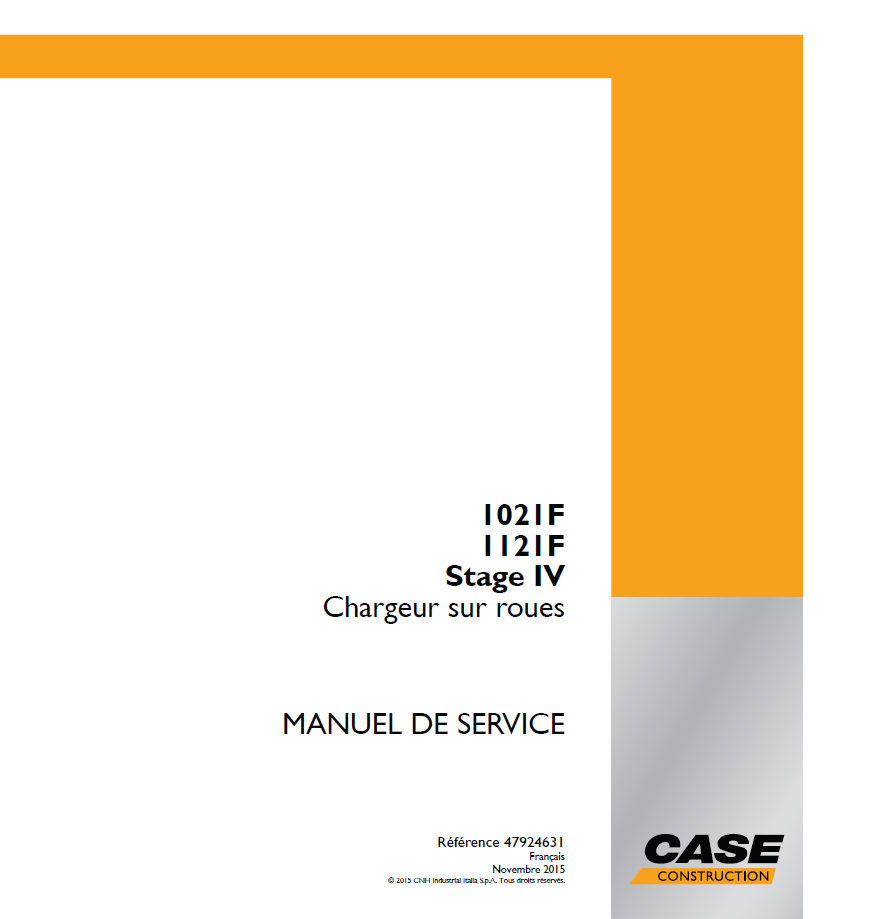 CASE Construction 1021F, 1121F Stage IV Chargeur sur r