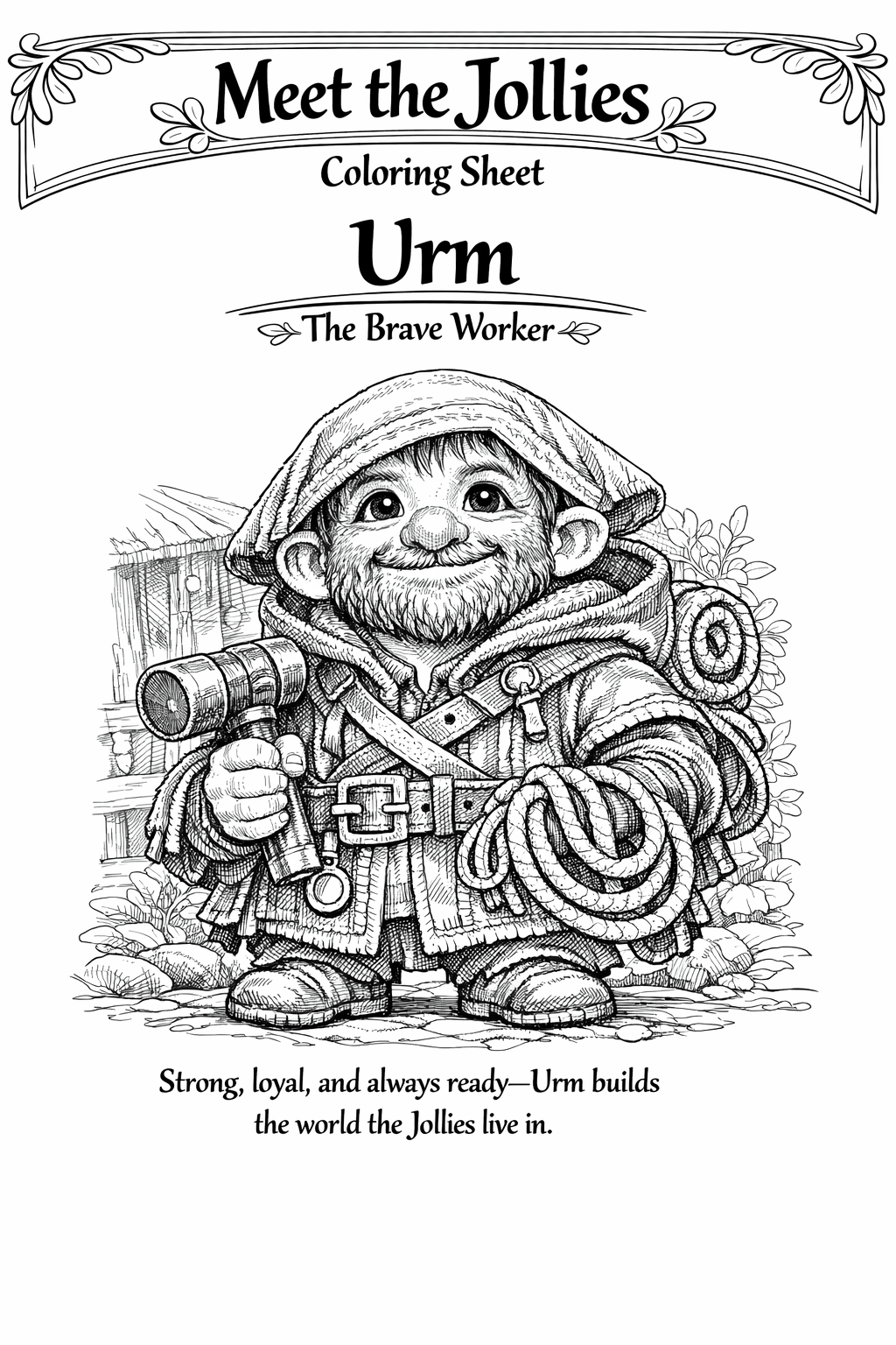 Urm Colouring Sheet