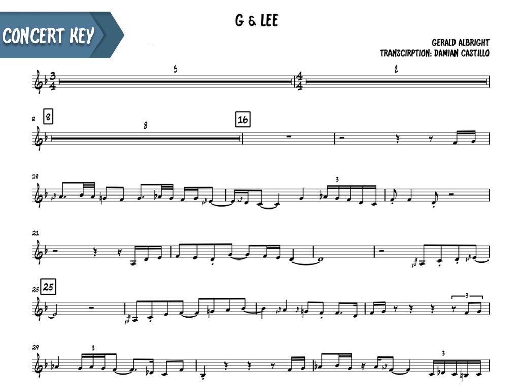 G & Lee (Live) | Gerald Albright (Concert Key)