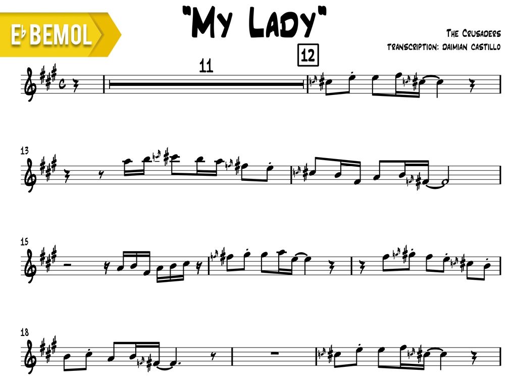 The Crusaders - "My Lady" - Eb