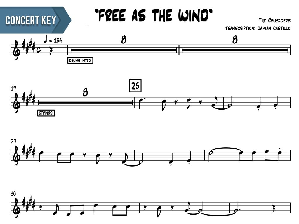 The Crusaders - "Free As The Wind" - Concert Key