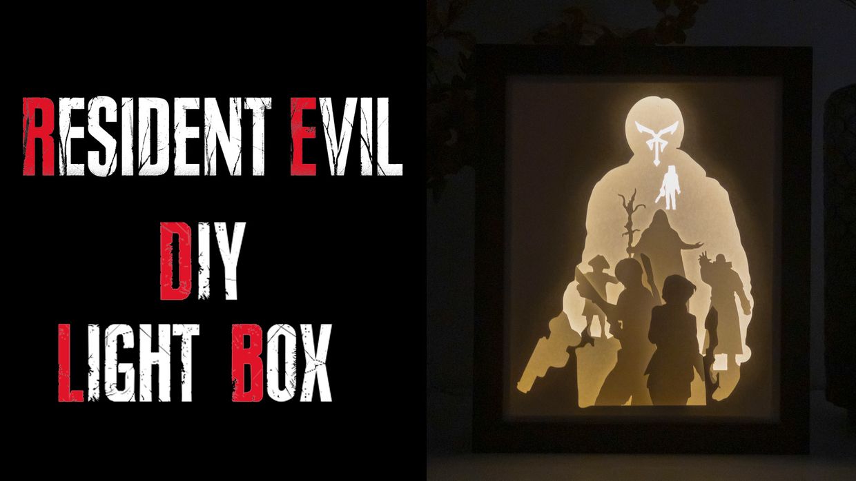 Resident Evil DIY LightBox Templates (PDF+SVG) + How to Make It Video ...