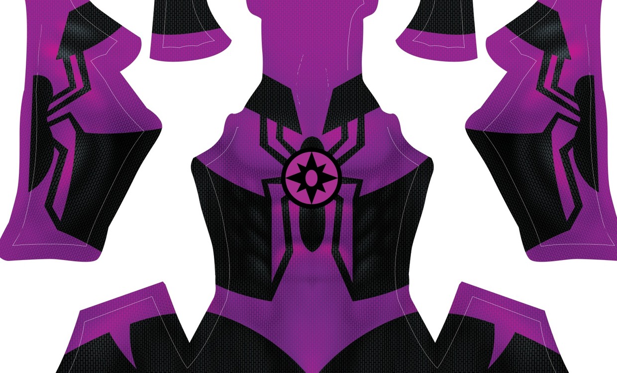 Violet Lantern Spidey pattern
