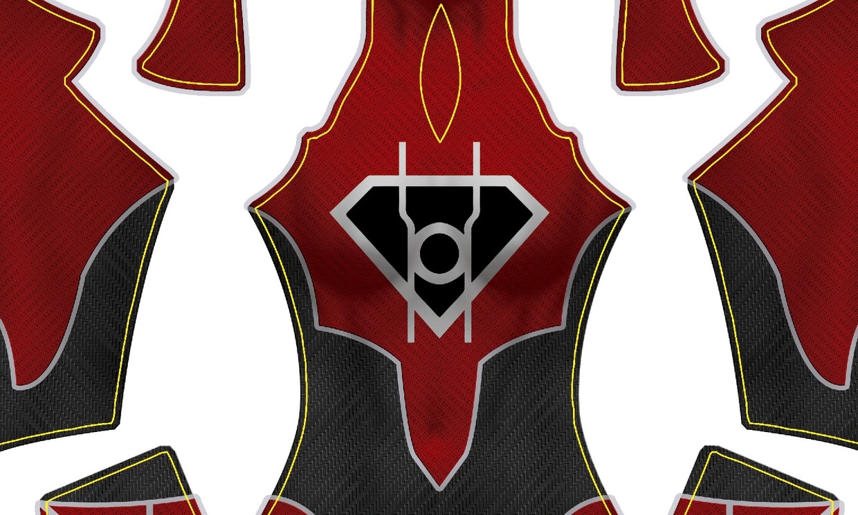 Red Lantern Supergirl pattern