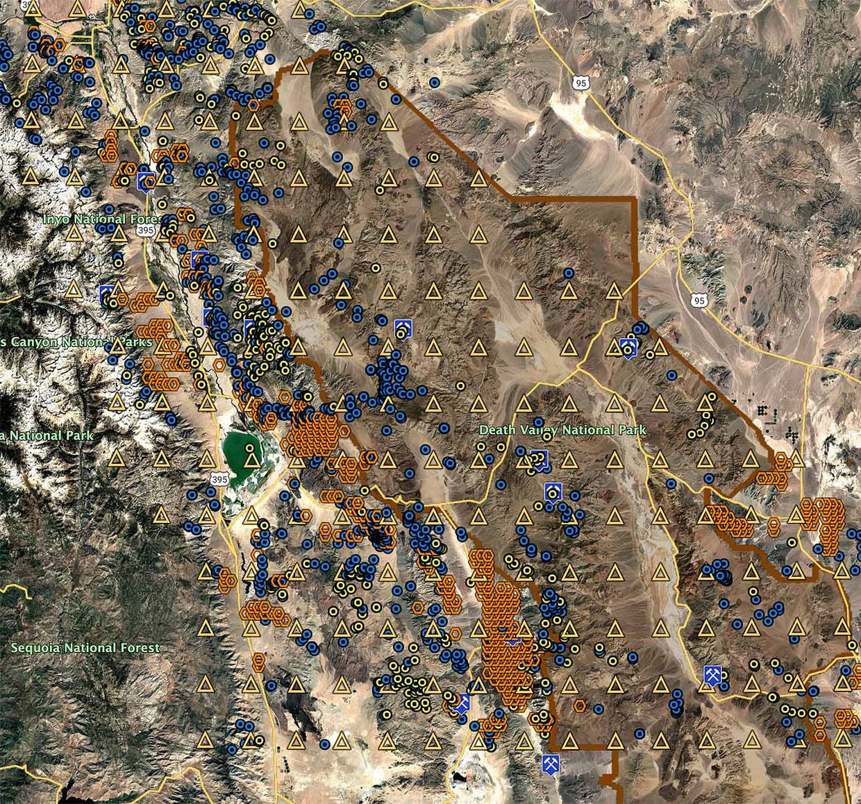 Inyo County California Mine Discovery Tools