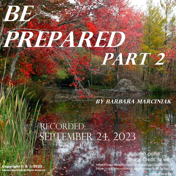 Be Prepared - Part 2