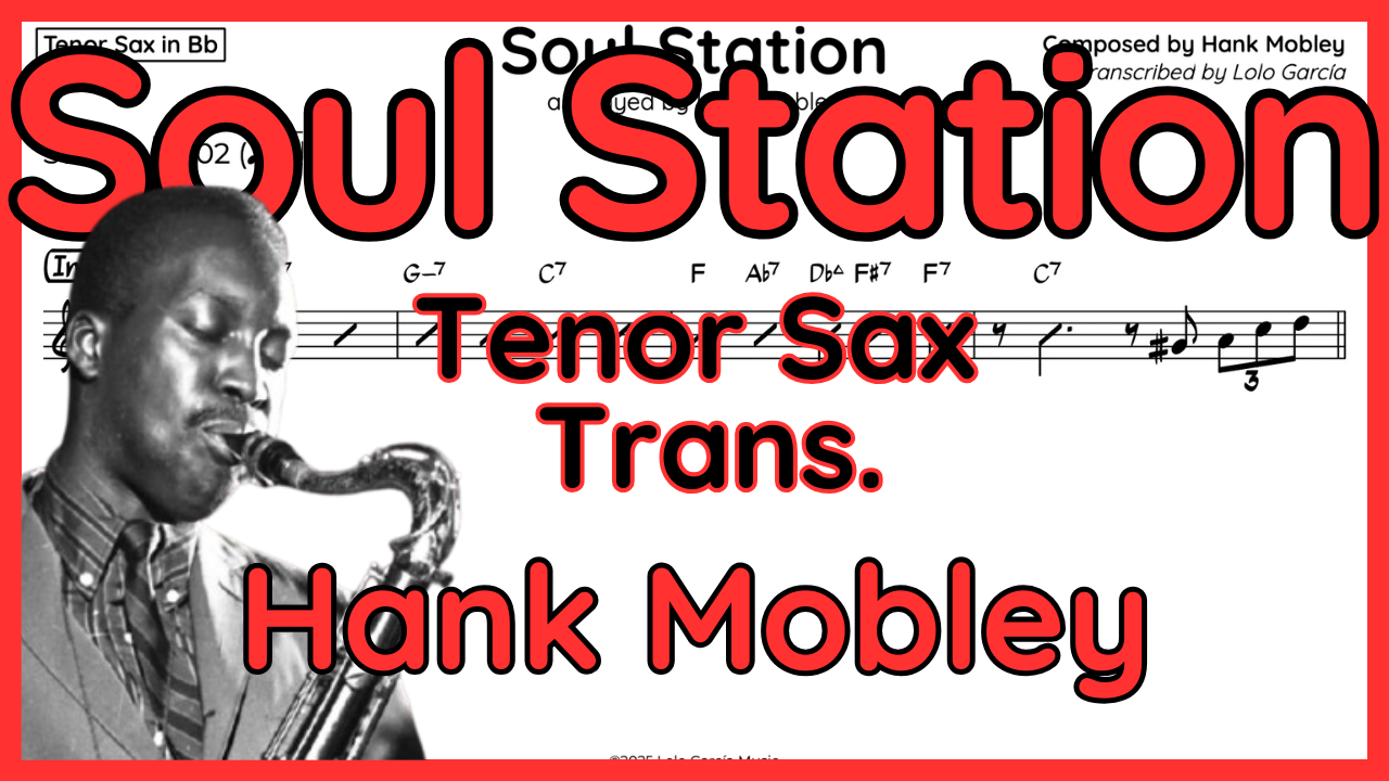 Soul Station - Hank Mobley - Tenor Sax Transcription (+ Backing Track)