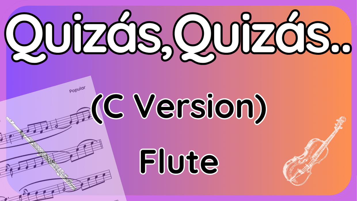 Quizás Quizás Quizás - Pop Tunes - Backing Track & Pdf Parts