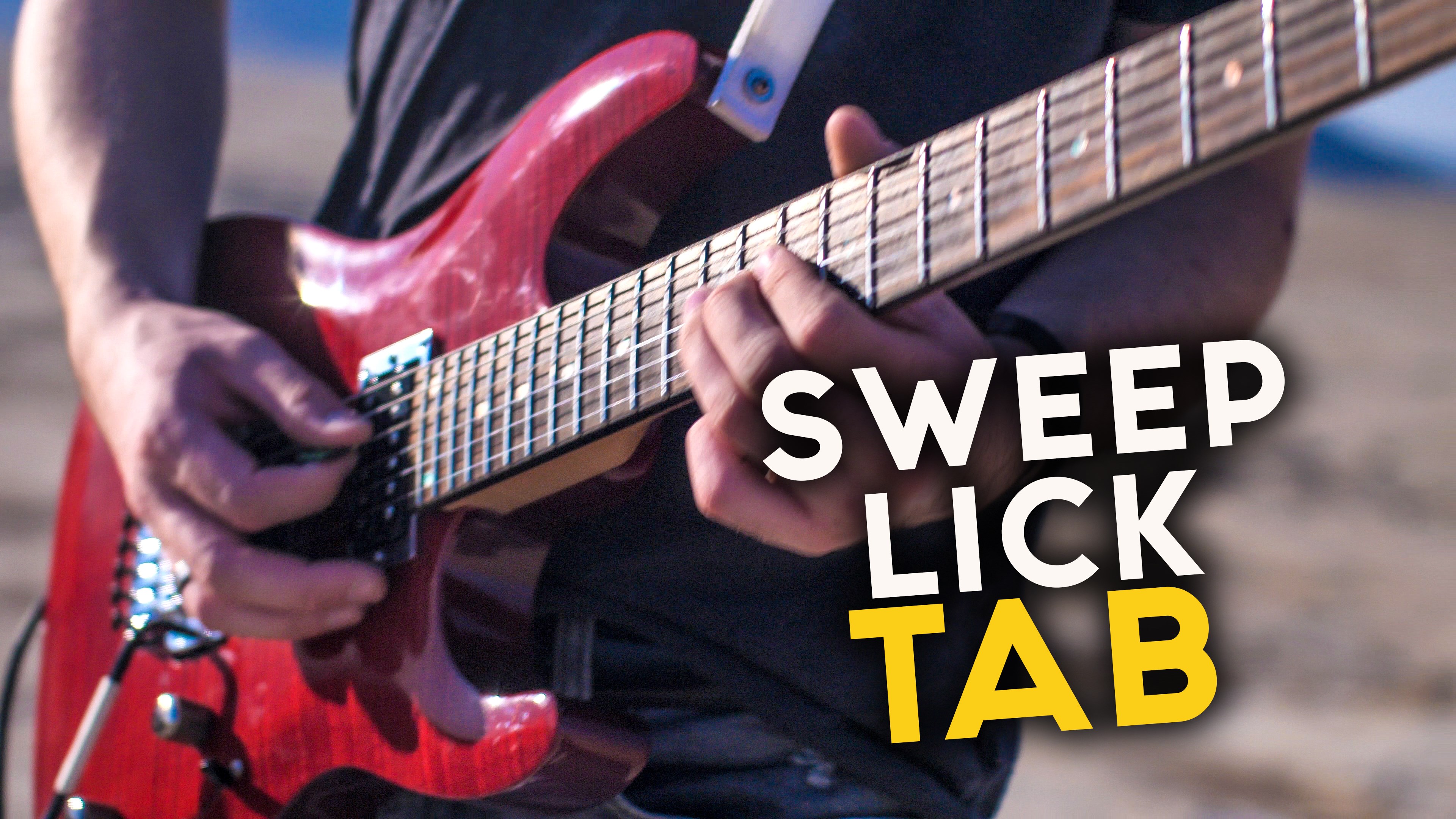 6 String SWEEP Picking TAB