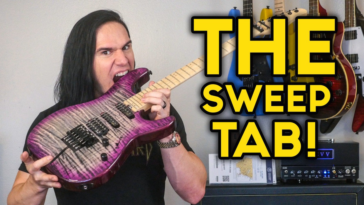 5 String A Minor SWEEP PICKING TAB