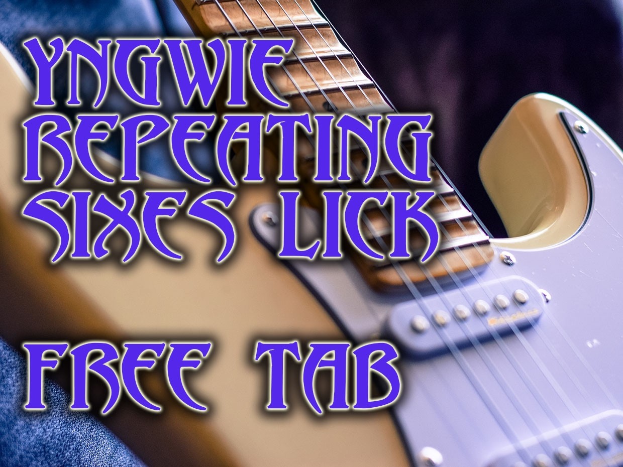 Yngwie Malmsteen Style 6 Note Pattern - Free TAB