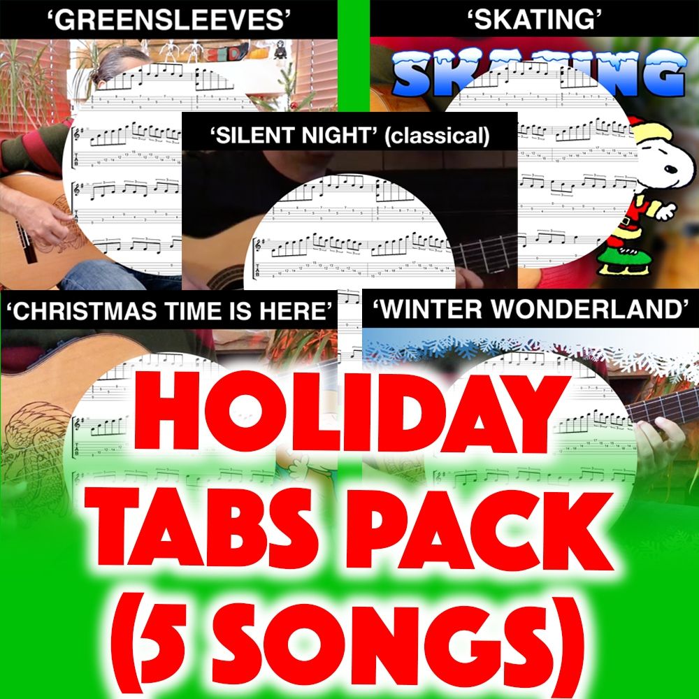 HOLIDAY TABS PACK (5 SONGS)