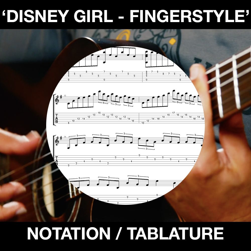 Disney Girl - Fingerstyle Guitar - Free (Notation & Tabs)