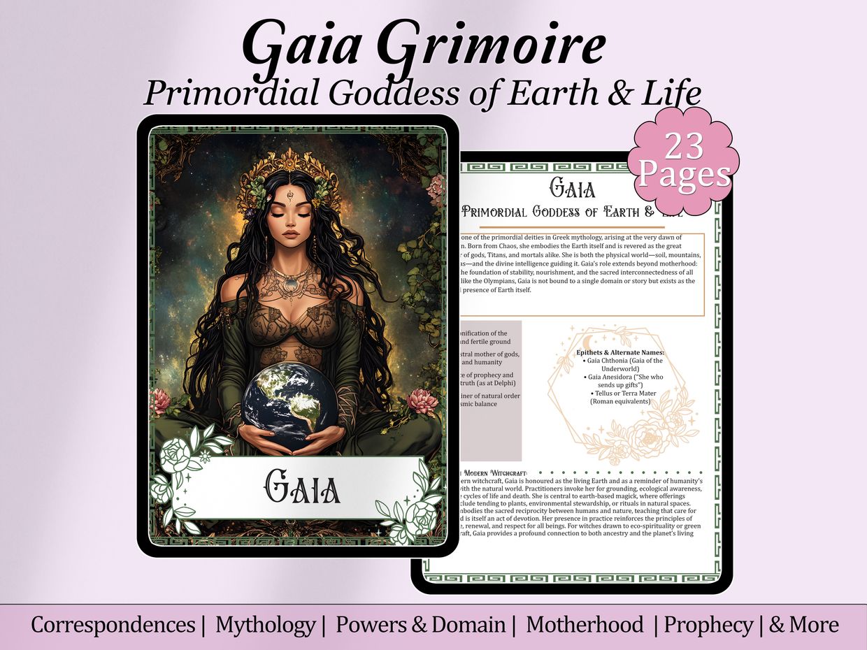 Gaia Book of Shadows Bundle | Primordial Goddess of Earth & Life