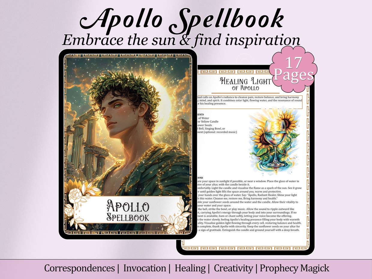 Apollo Spellbook | Spells & Rituals invoking the Greek God of the Sun ...