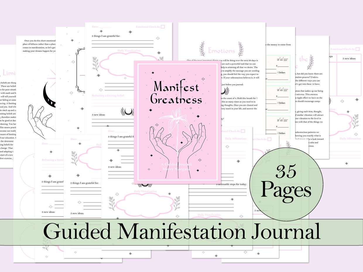 Manifestation Journal - Pink Edition