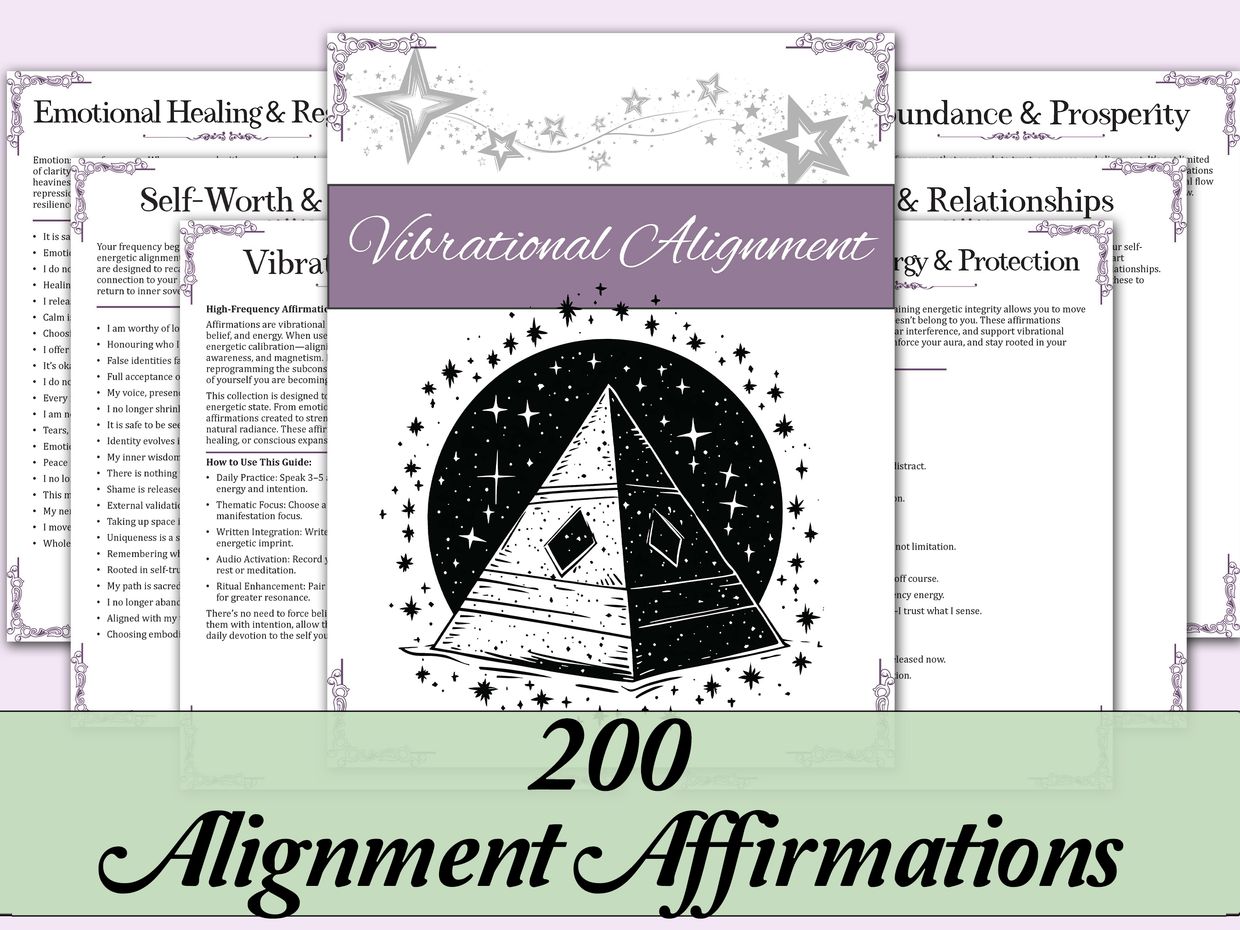 200 Vibrational Alignment Affirmations | Raise Frequency, Energetic ...