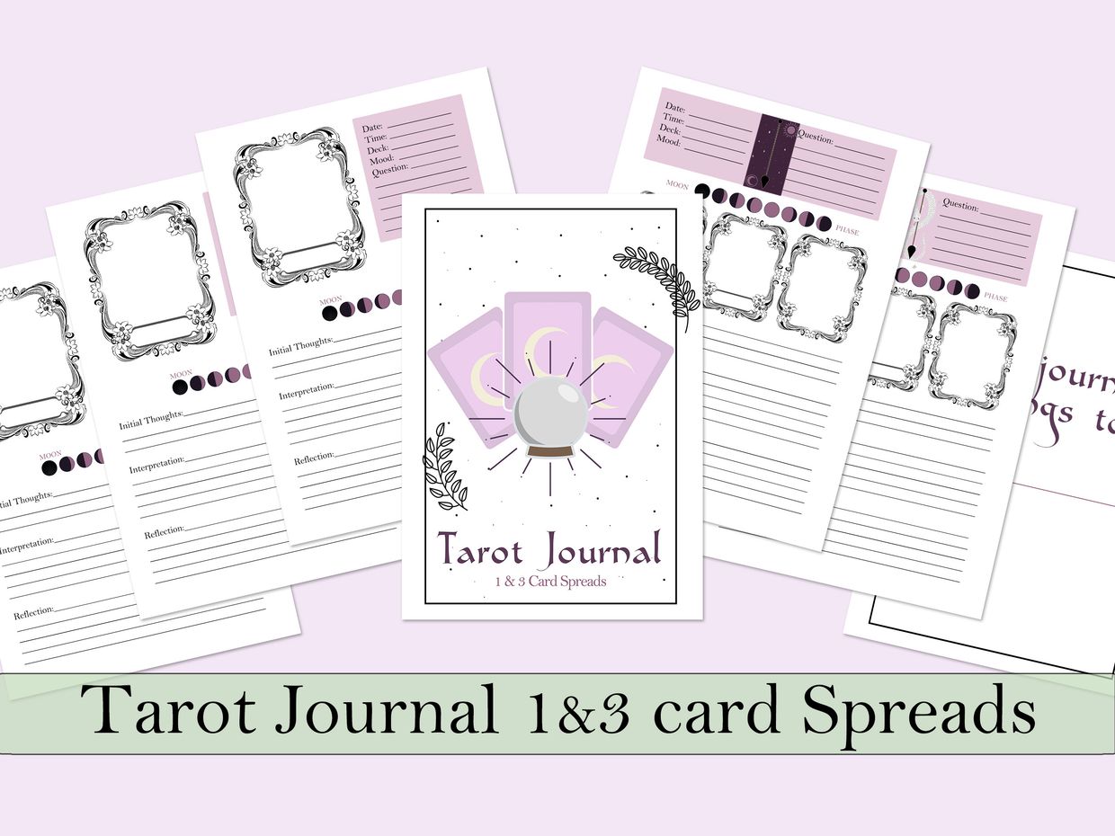 Daily Tarot Journal | Printable | Book of Shadows Insert