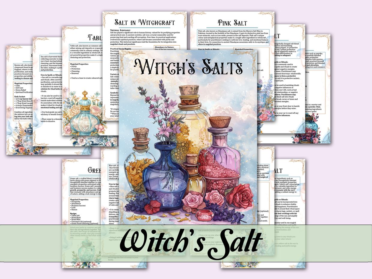 Witch's Salt Guide + Recipes