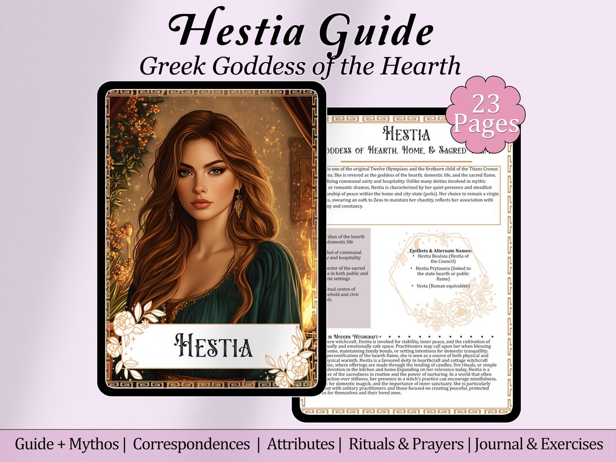 Hestia Book of Shadows Bundle | Greek Goddess of the Hearth | Rituals ...