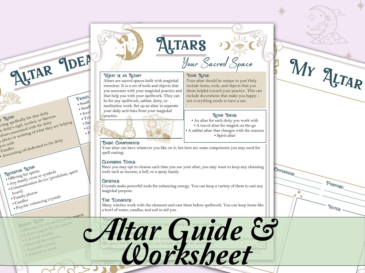 Altars Guide & Worksheet