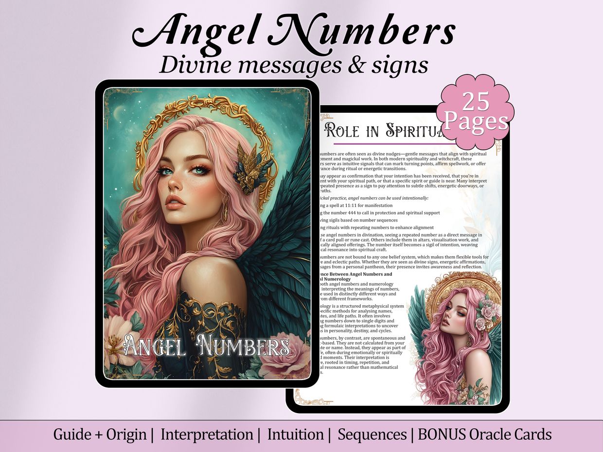 Angel Numbers Interpretation Bundle | Decode 111, 222, 333 & More ...