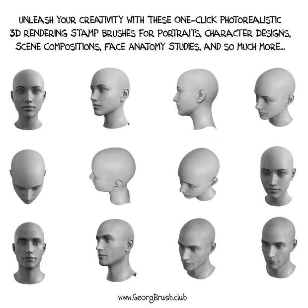 man head template