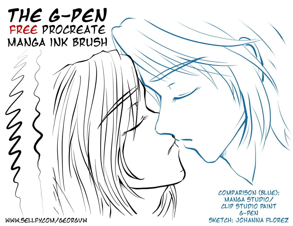 FREE Manga Ink Brush: G-PEN for Procreate
