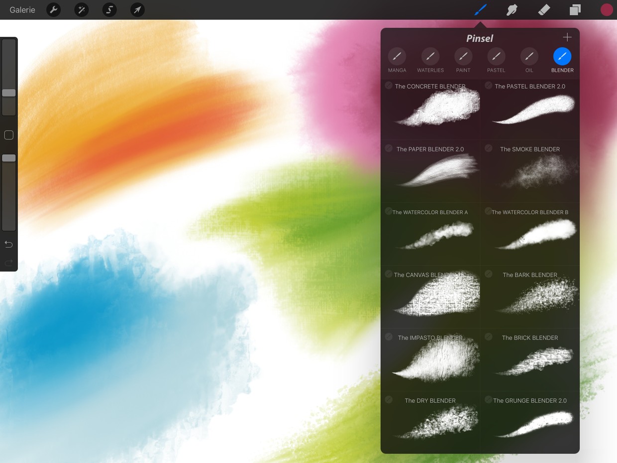 24+ Procreate BLENDER Brushes for WATERCOLOR, PASTEL & OIL PAINTING